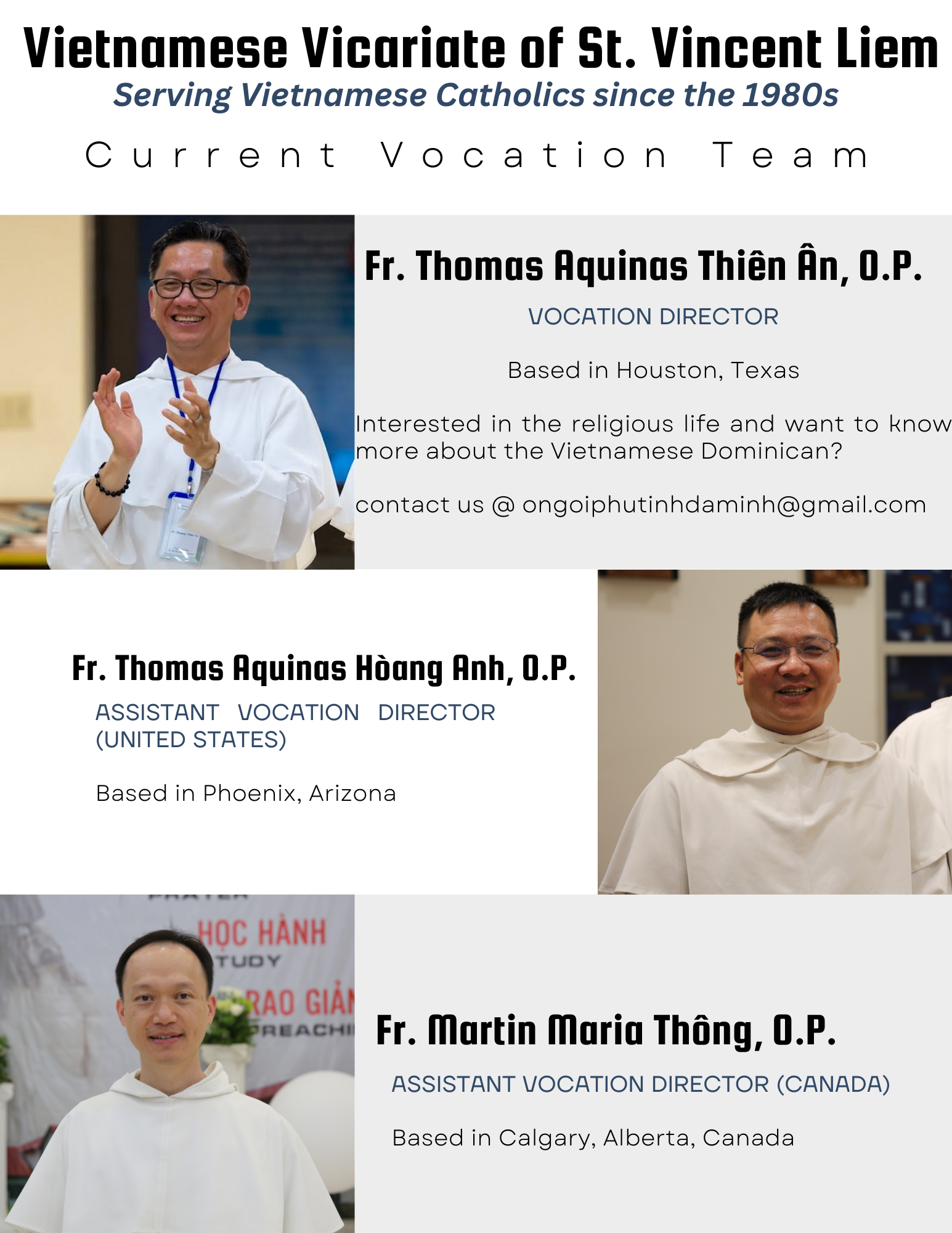 Ơn Gọi Phụ Tỉnh: Contact information (liên hệ) – Phụ Tỉnh Đa Minh Việt ...